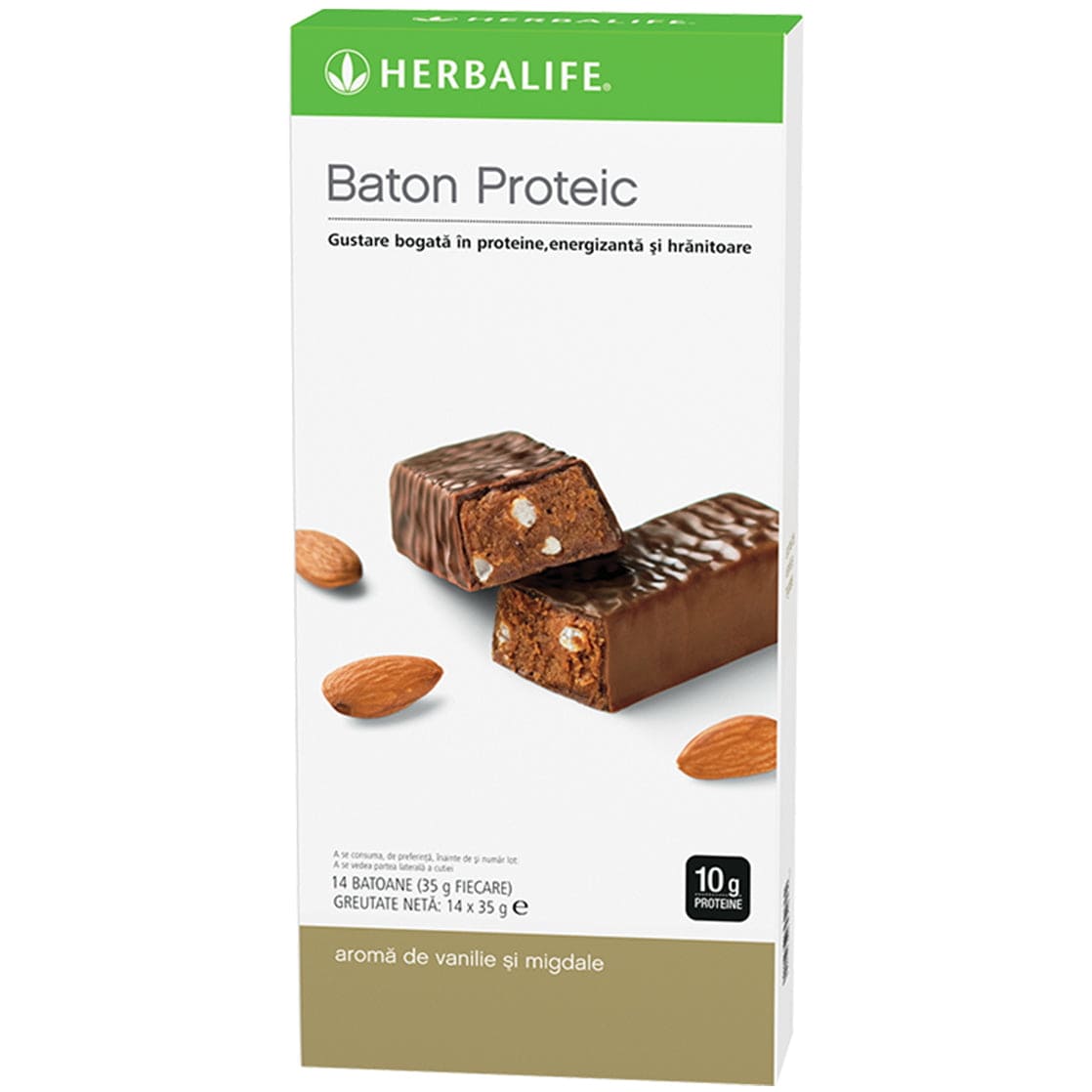 Batoane proteice Vanilie și migdale 14 batoane - Begu.ro